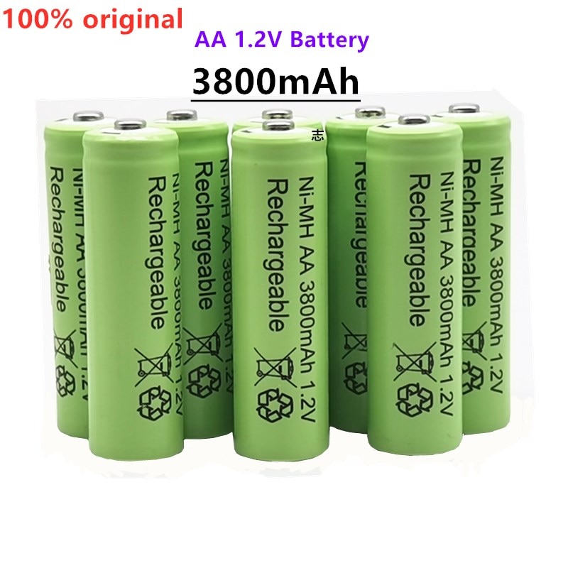 3800mAh AA 1.2V battery Ni-MH rechargeable battery... – Grandado