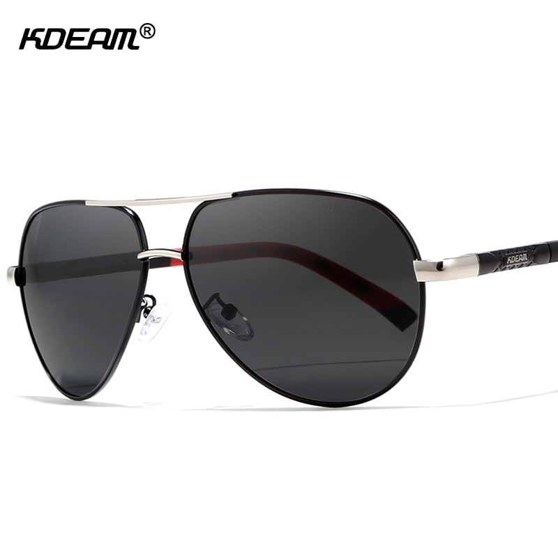 KDEAM 63mm Pilot Men Sunglasses Polarized Outdoor ... – Grandado