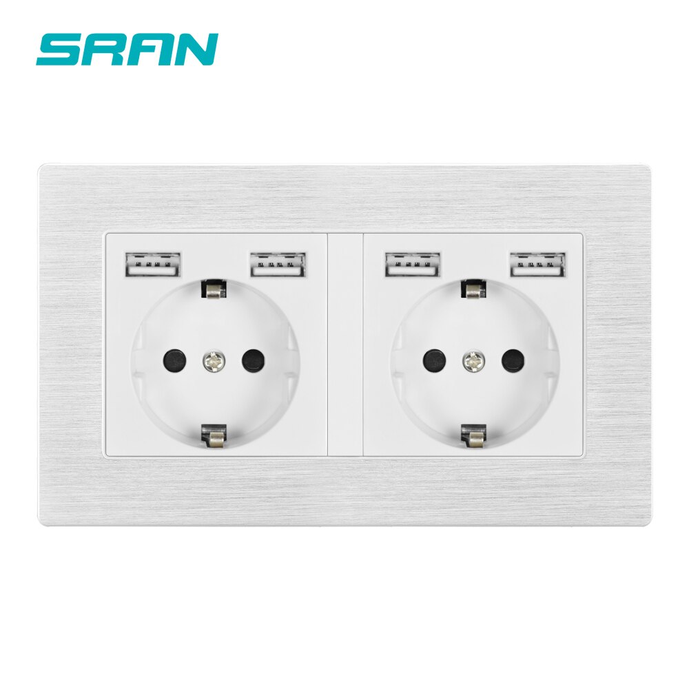 Wall 16A EU Multi Way Power Socket Plug Grounded E... – Grandado