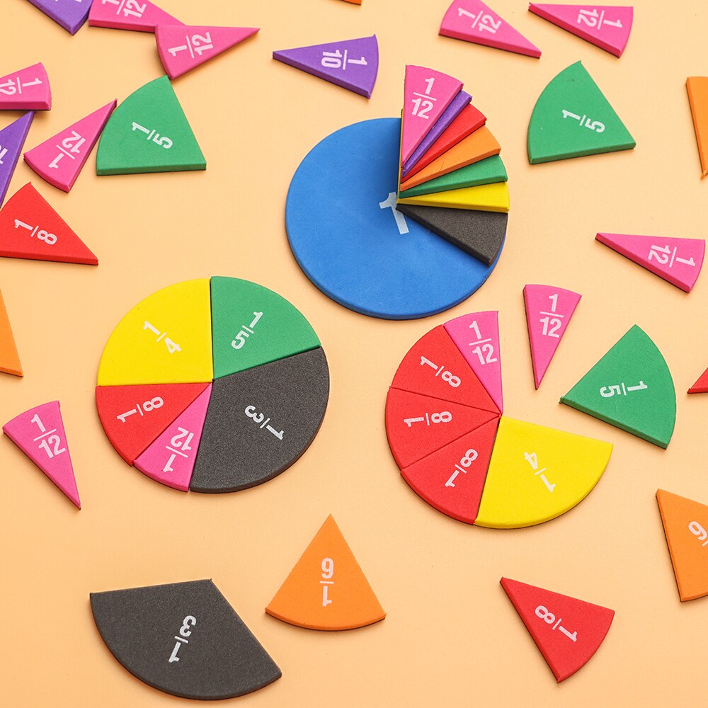 9 Sheets (Total 51 Pcs) Magnetic EVA Circular Numb... – Grandado