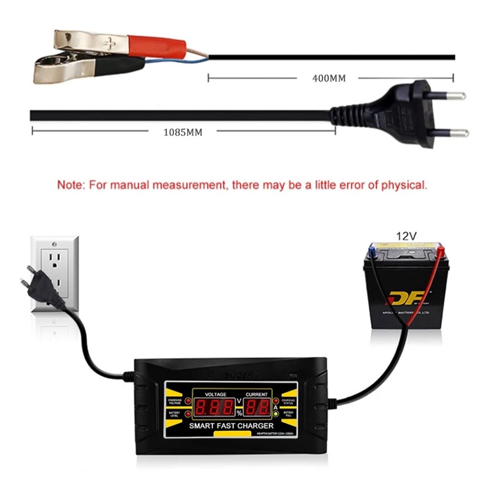Eu Plug Volledige Automatische Auto Battery Charge... – Grandado