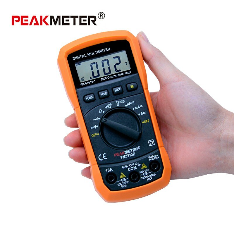 PEAKMETER PM8233E Portable Multifunction Digital M... – Vicedeal