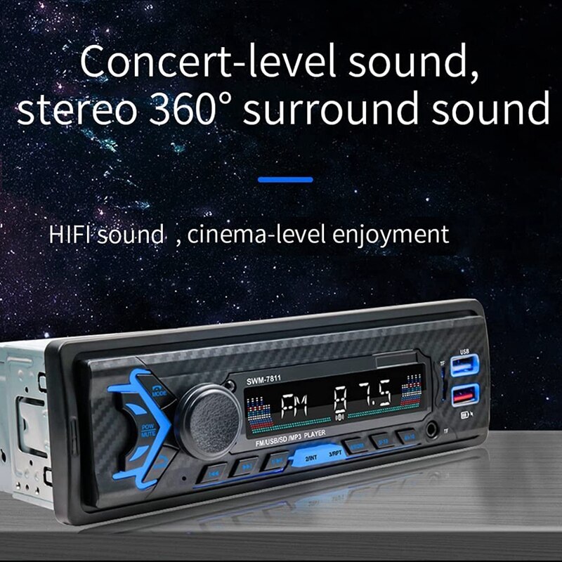 Single Din Car Stereo With Voice Control, FM Radio... – Vicedeal