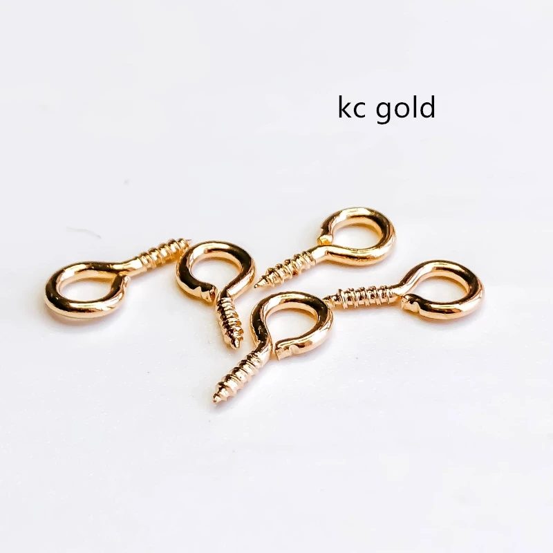 150pcs Gold Silver Color Tone Screw Eye Bails Top ... – Grandado