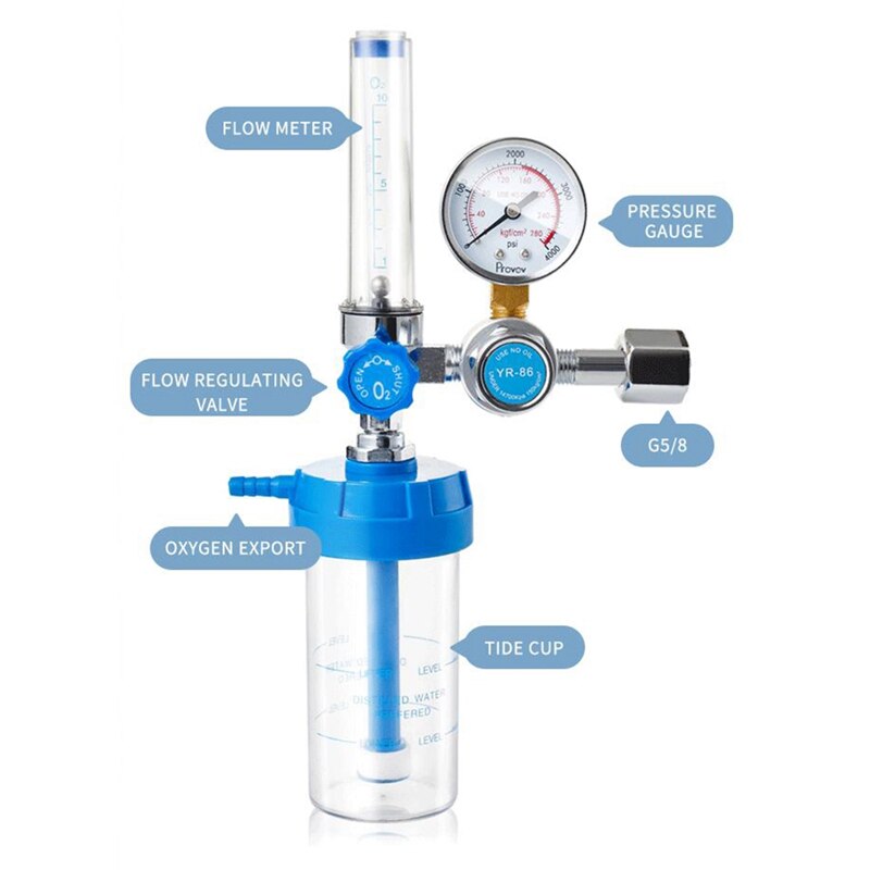 YR-86 Oxygen Inhaler Oxygen Regulator Oxygen Meter... – Grandado