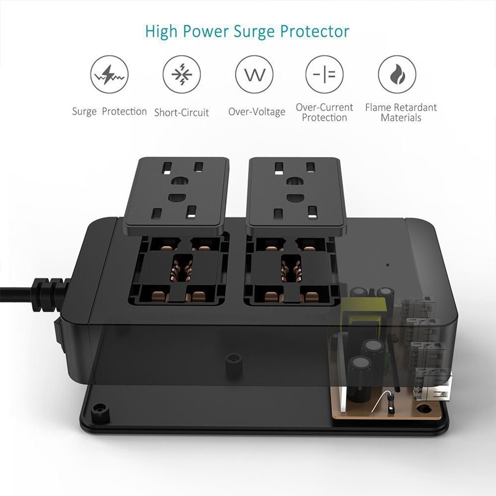 Us Plug Power Strip Socket Adapter Smart 4 Outlet ... – Grandado