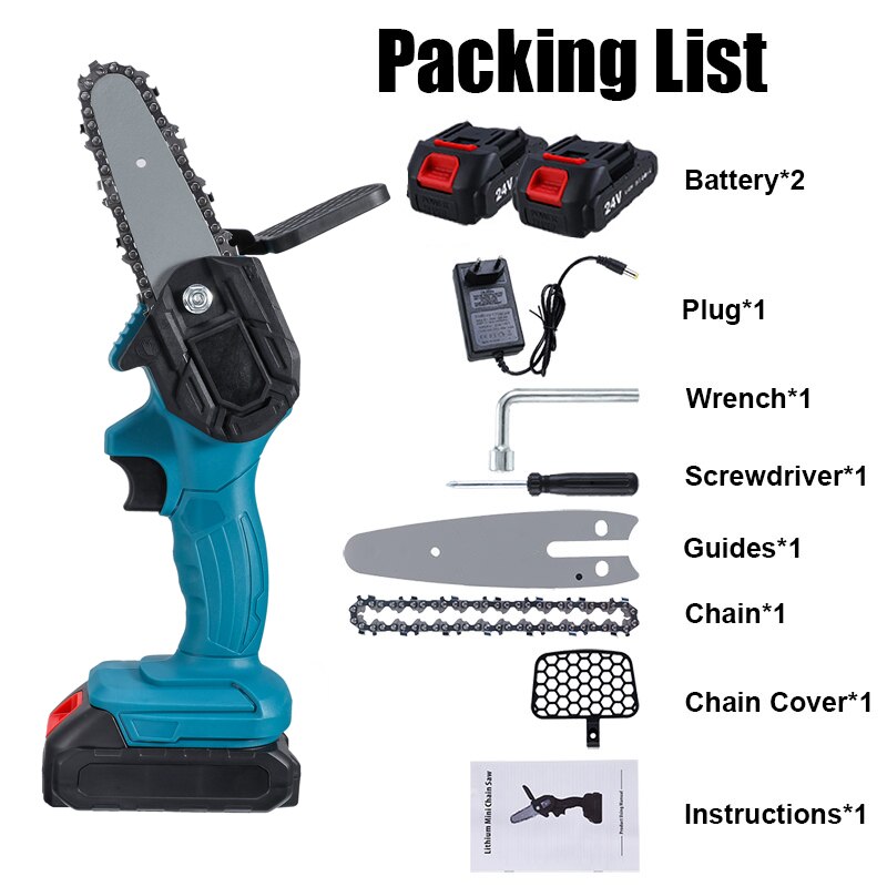 4 inch Mini Woodworking Logging Saw Electric Chain... – Grandado