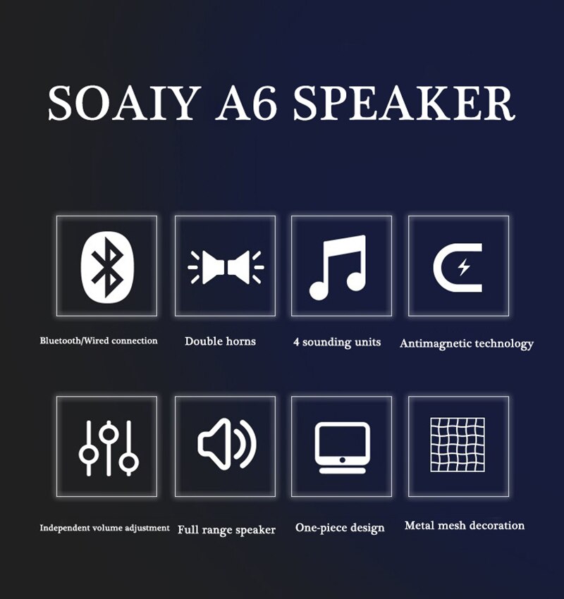 A6 Neue Wireless Bluetooth Lautsprecher Subwoofer ... – Vicedeal