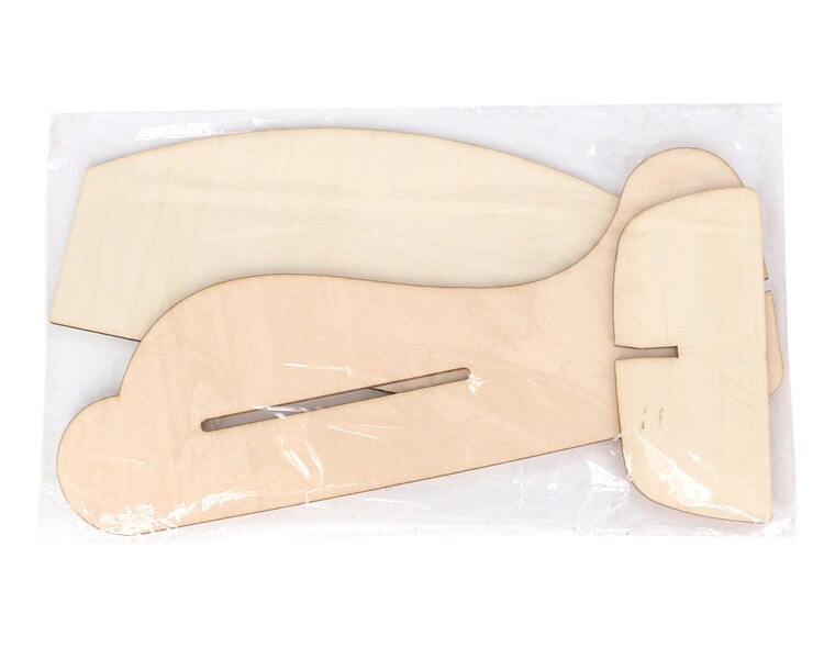 Blank wooden insert puzzle plane DIY toy model kin... – Grandado