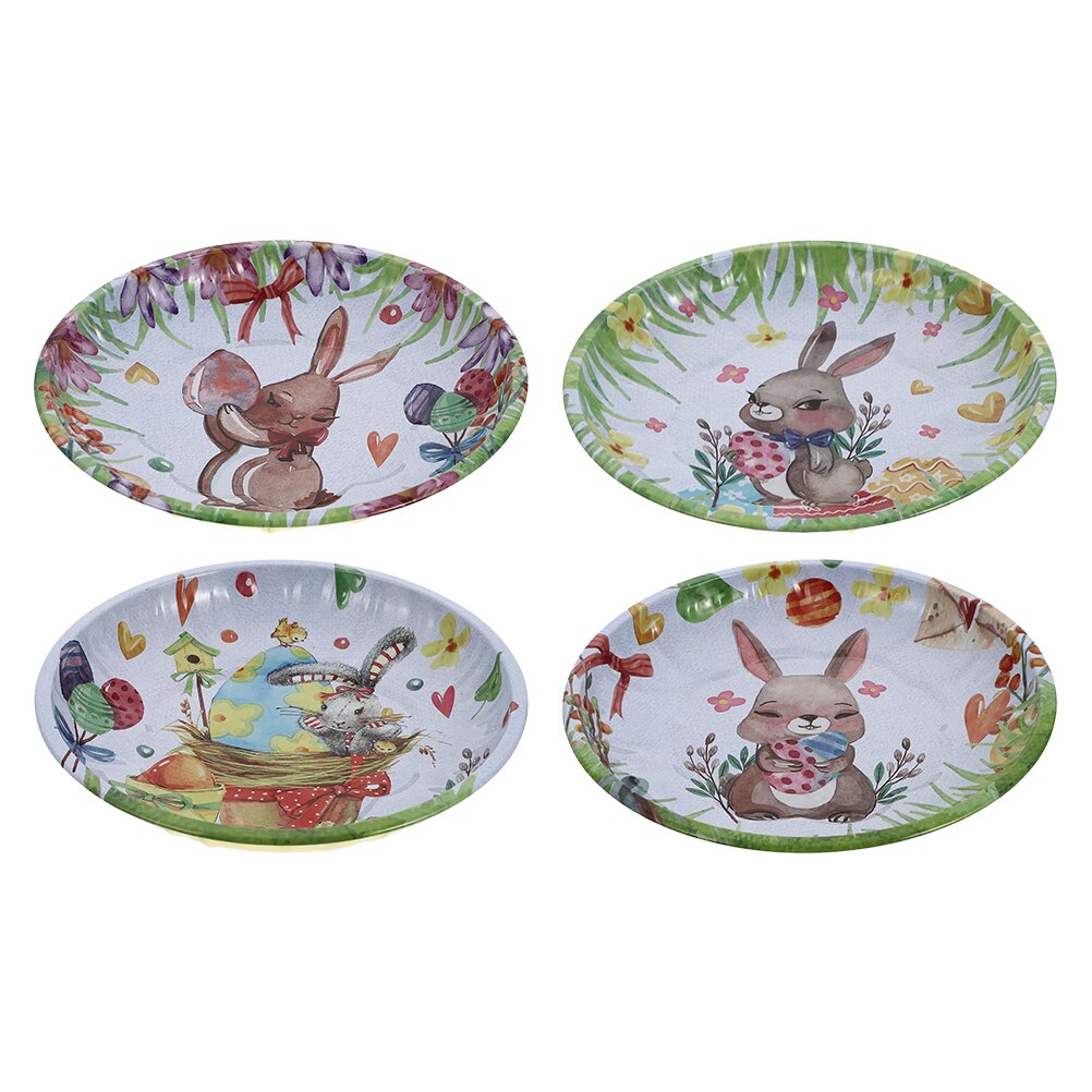 4pcs Cartoon Rabbit Fruit Plates Decorative Nut Tr... – Vicedeal