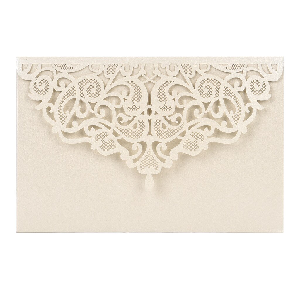 10pcs European Openwork Wedding Invitation Lily We... – Grandado