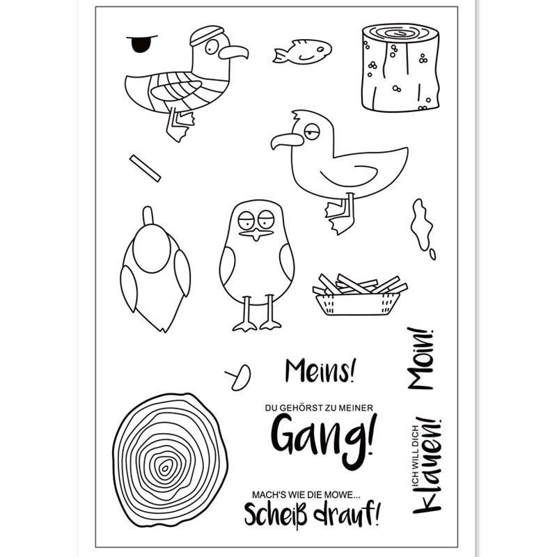 Duitse Woord Transparant Clear Stempel En Stansmes... – Grandado