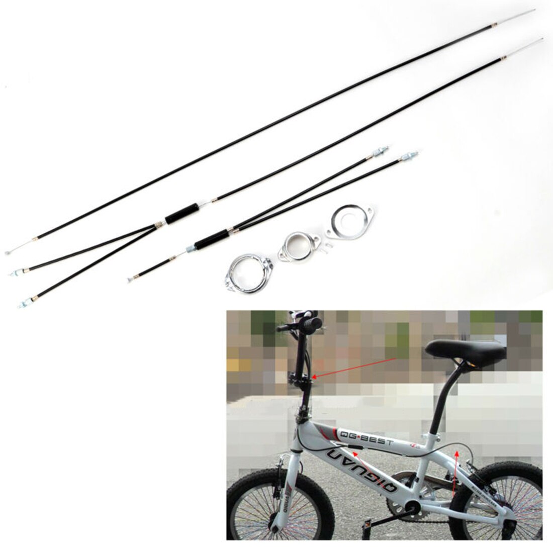 Gyro Bicycle Gyro Cables Brake Cables Spinner Roto... – Grandado