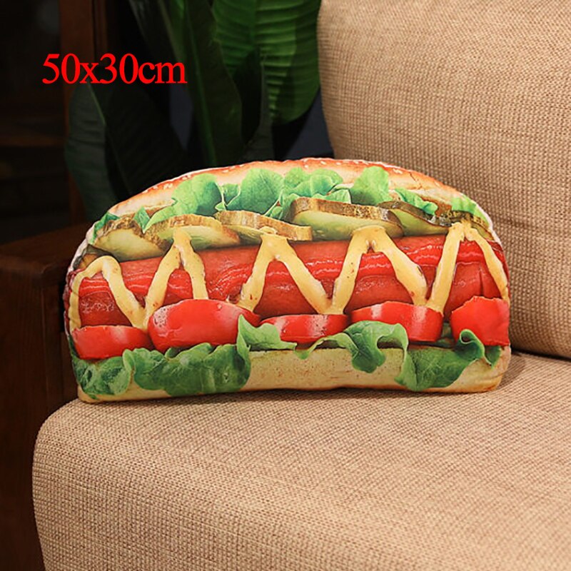 Stuffed Printing Bread Food Plushies Soft Wife Cak... – Grandado