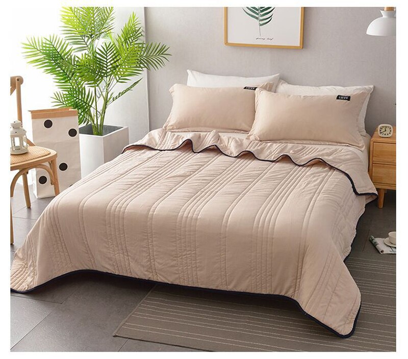 Soft Sanding Summer Quilt Solid Color Air conditio... – Vicedeal