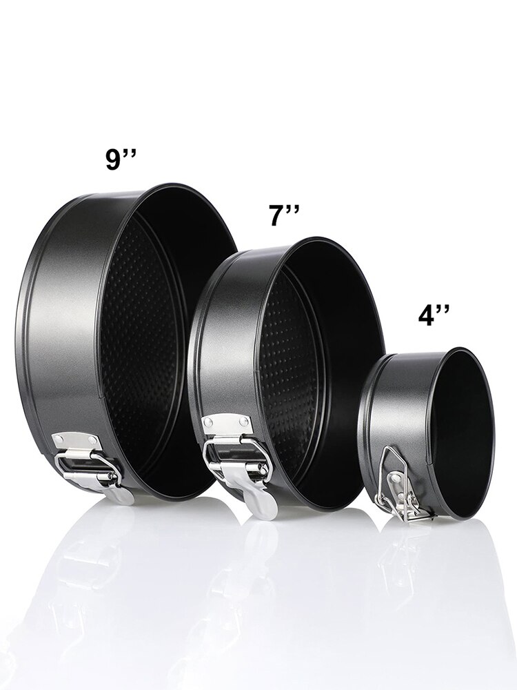 3 Pcs Nonstick Springform Pan Set Leakproof Round ... – Grandado