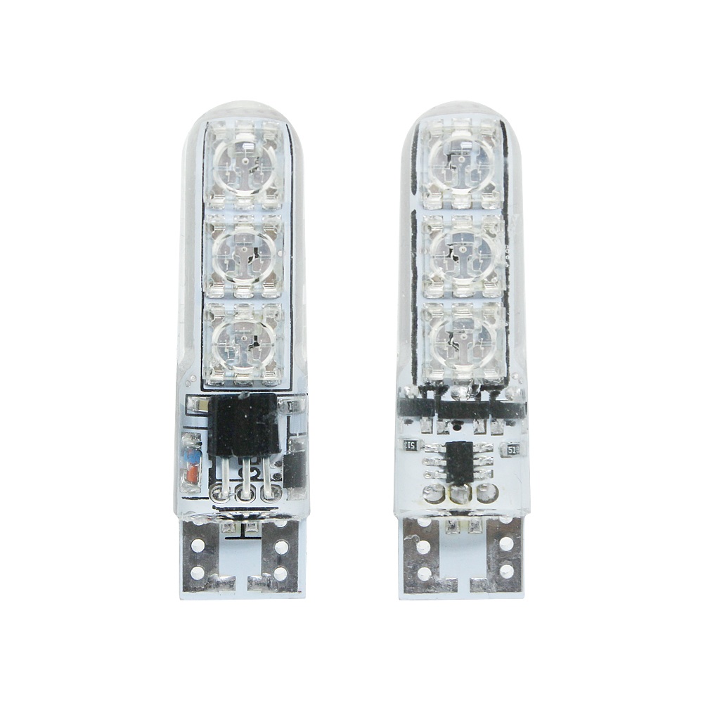 2 Stuks Strobe Rgb Led T10 W5W 194 168 Auto Signaa... – Grandado