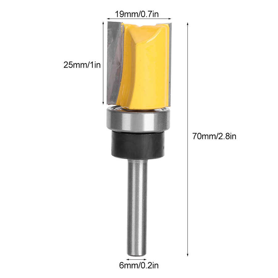 1/4in rod edge router bit, woodworking cutter, flu... – Grandado