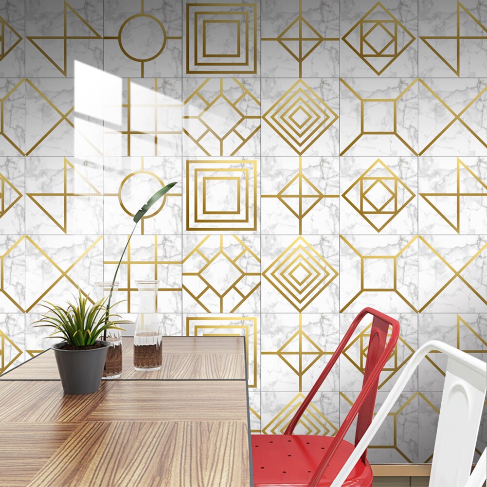 Kids Living Room DIY Background 10pcs Retro Geomet... – Grandado