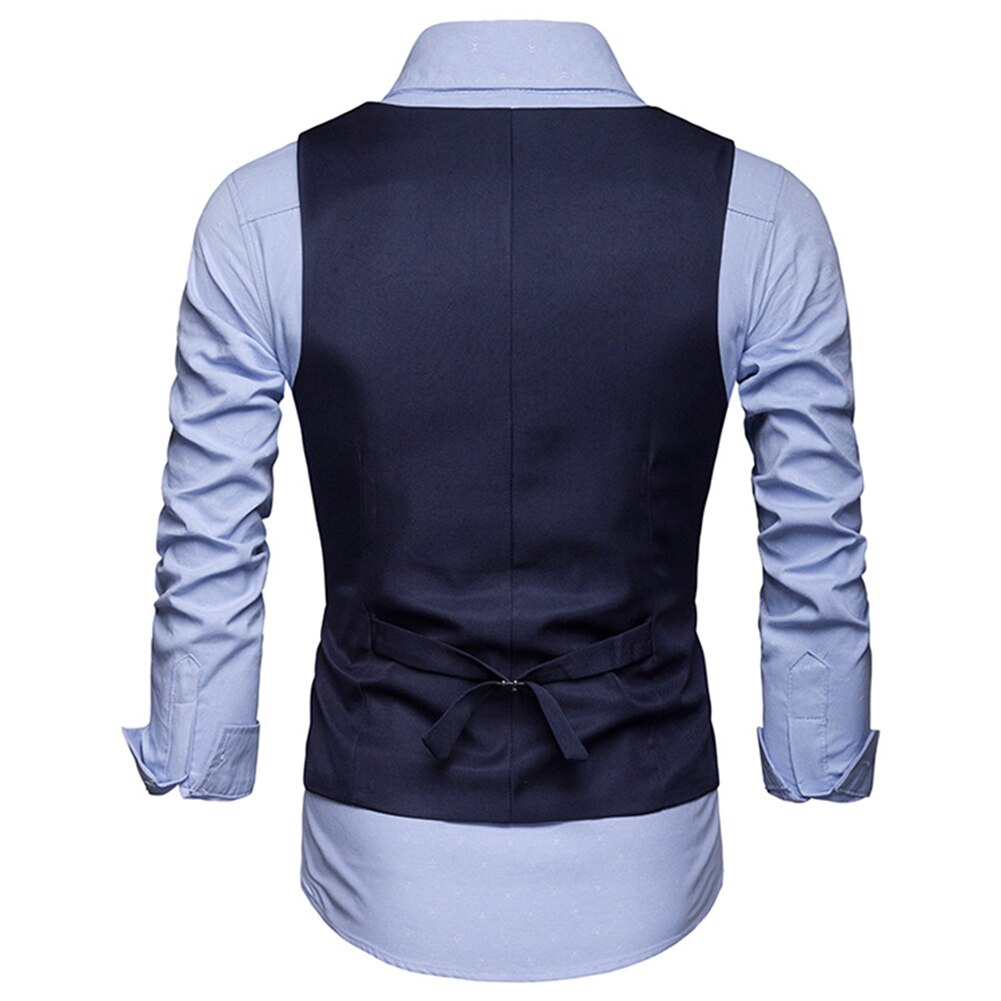 Plus Size Formal Men Solid Color Suit Vest Single ... – Vicedeal