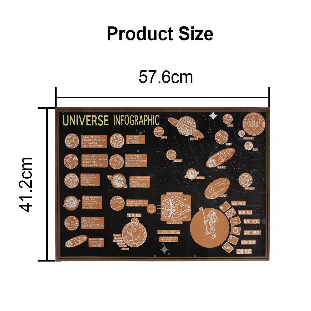 Wall Sticker Black World Travel Map Deluxe Erase S... – Vicedeal