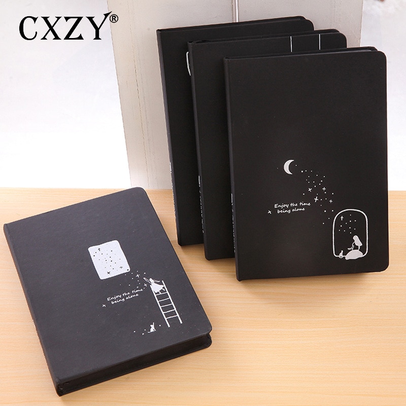 MUJI style Starry sky Notebook paper black Inner P... – Grandado