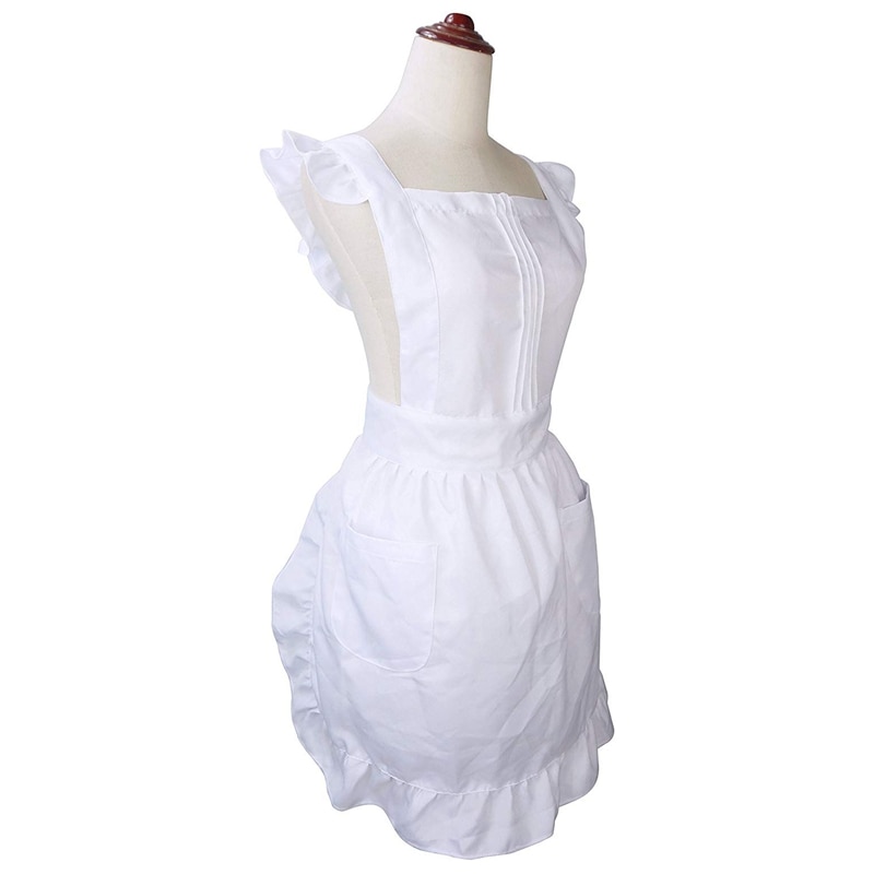 Petite Maid Ruffle Retro Apron Kitchen Cooking Cle... – Grandado