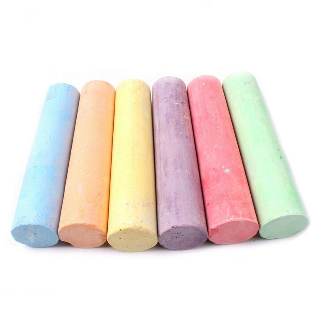 Lime Chalk Teaching Aids 6pcs/box Colored Chalk En... – Grandado