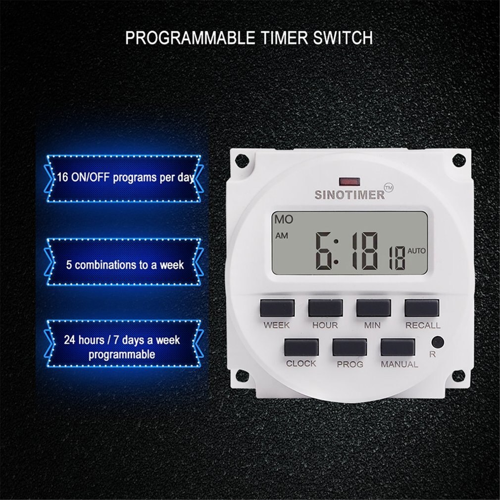 LCD 1.6 Inch Digital 220V 230V AC 7 Days Programma... – Vicedeal