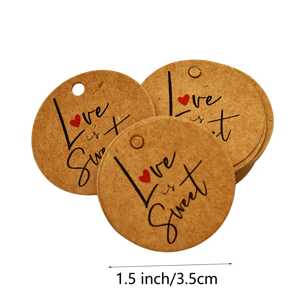 50pcs Natural Kraft Paper Tags Thank You Price Pac... – Grandado