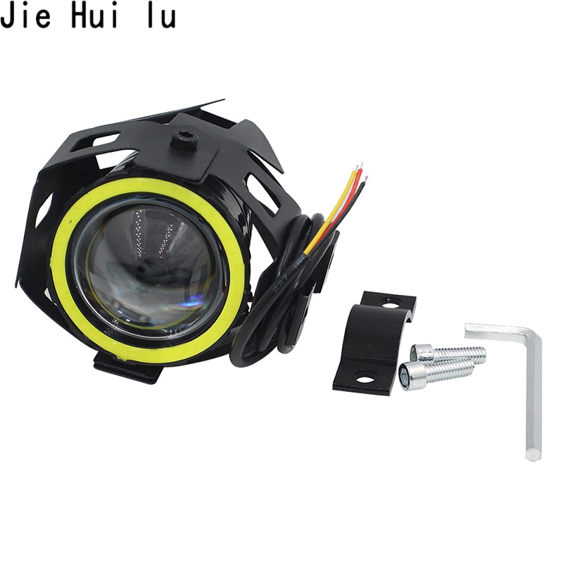 125W Motorcycle Angel Eyes Headlight Motorbike Spo... – Grandado