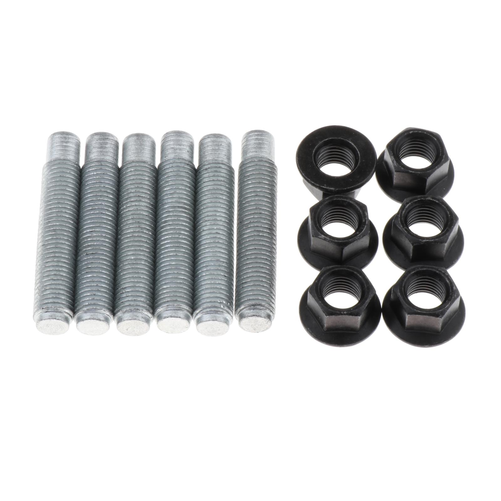 6x Exhaust Manifold Stud & Nut Kit Set Replacement... – Vicedeal