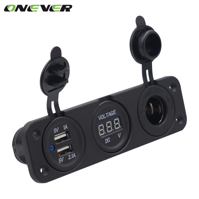 Dual USB Auto Motorfiets Sigarettenaansteker Autol... – Grandado