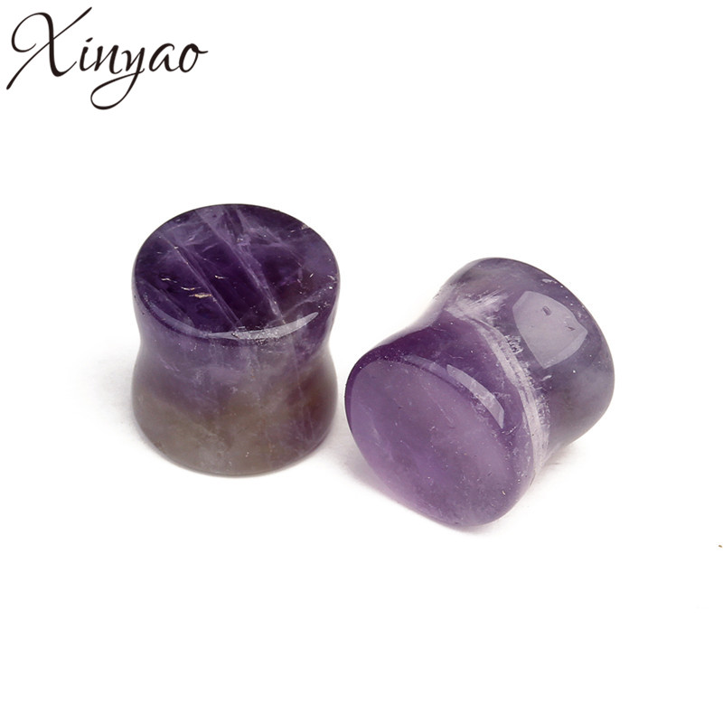 XINYAO Double Flared Natural Stone Ear Plugs Tunne... – Grandado
