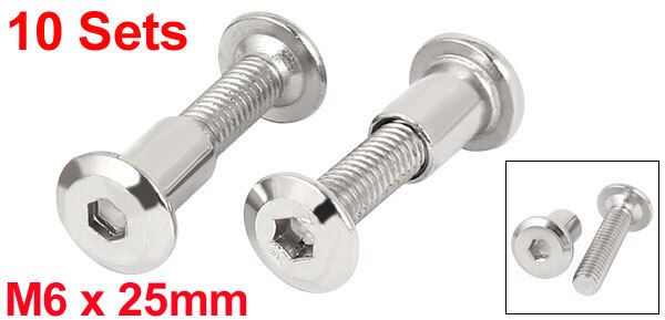 UXCELL M6 X 25 Millimetri Testa A Esagono Incassat... – Grandado