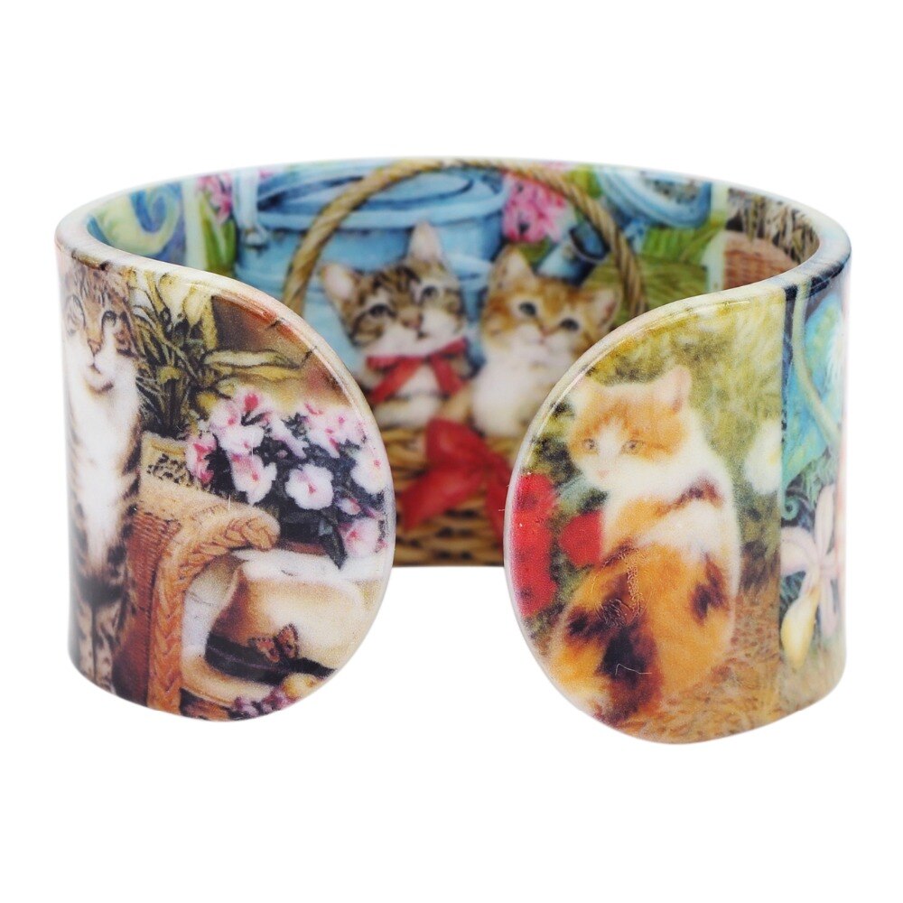 WEVENI Plastic Kleurrijke Leuke Kat Kitten Bangles... – Vicedeal