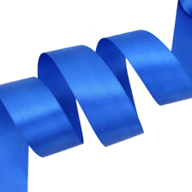 (25 yards/roll) Blue Satin Ribbon Wrapping Christm... – Grandado (25 yards/roll) Blue Satin Ribbon Wrapping Christm... – Grandado