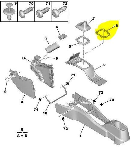 GEAR SLEEVE the VERJUICE FRAME OF PEUGEOT 207 2003... – Grandado