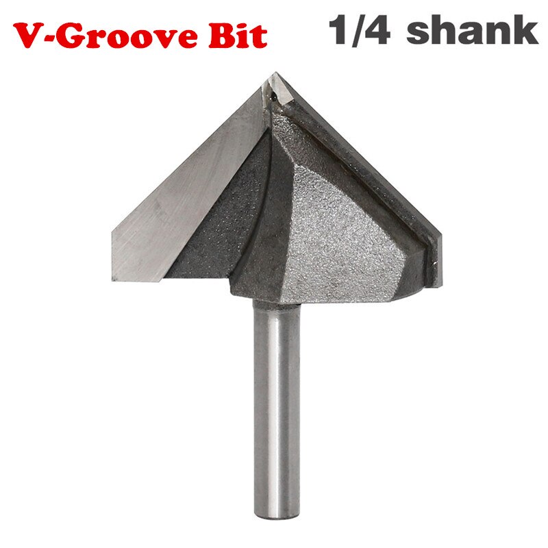 1pc 1/4 Shank 1-3/4"x 30mm V Groove V-Groove Route... – Vicedeal