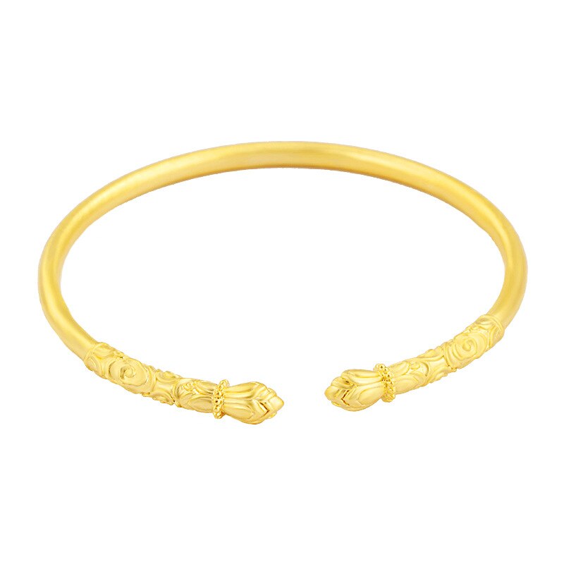 Simple Style Classic Women Men Bangle 18k Yellow G... – Grandado