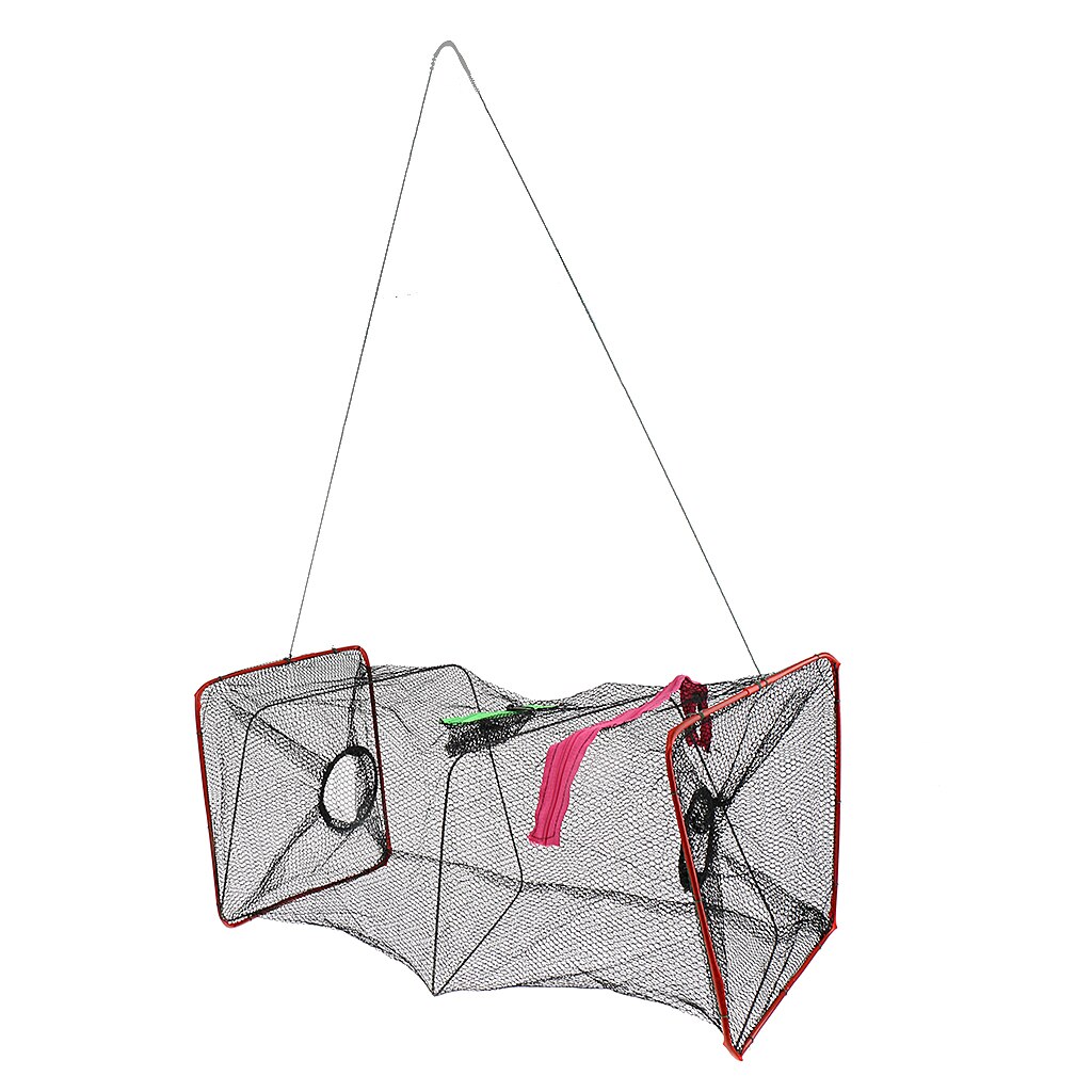 Trampa de pesca plegable de nailon, red fundida, c... – Grandado
