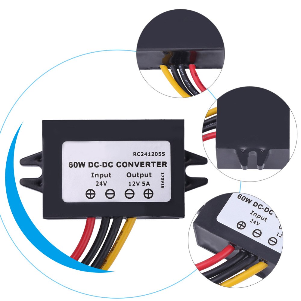 DC 24 v naar 12 v Voltage Regulator Module 5A 60 w... – Grandado