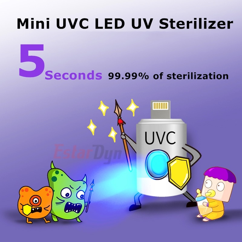 Portable Phone UV Sterilization Lamp Disinfect Bac... – Grandado