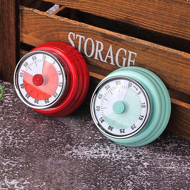 Stainless Steel Mechanical Kitchen Timer Round Sha... – Vicedeal