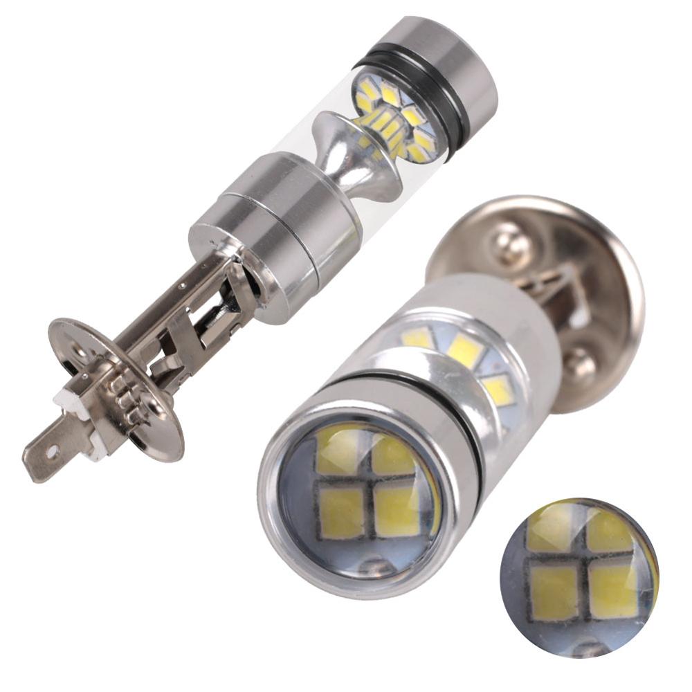 2pcs H1 100W Car LED Fog Light White 12-24V 20-SMD... – Grandado