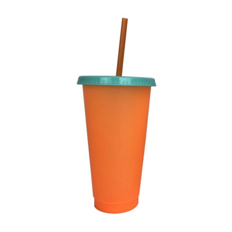 Herbruikbare Plastic Water Flessen Met Rietjes Kle... – Grandado
