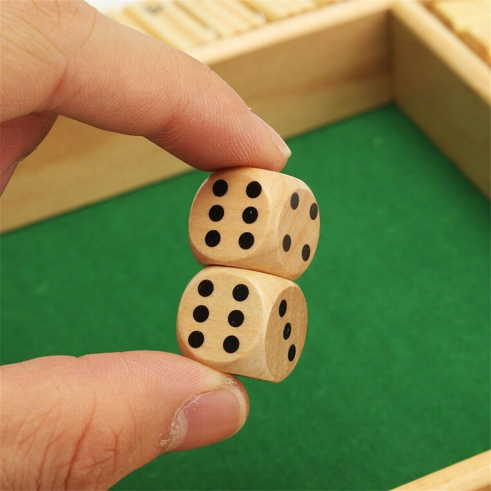 Traditional Four Sided Wooden Dice Game Toy Indoor... – Grandado