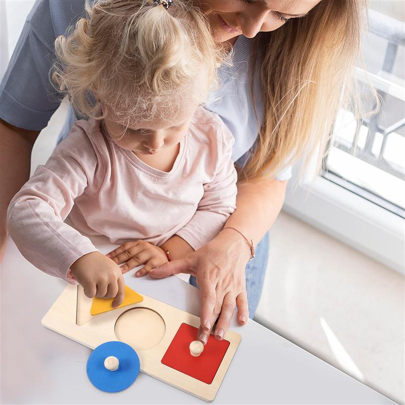 Geometry Puzzle Set Colorful Kids Traning Puzzles ... – Vicedeal