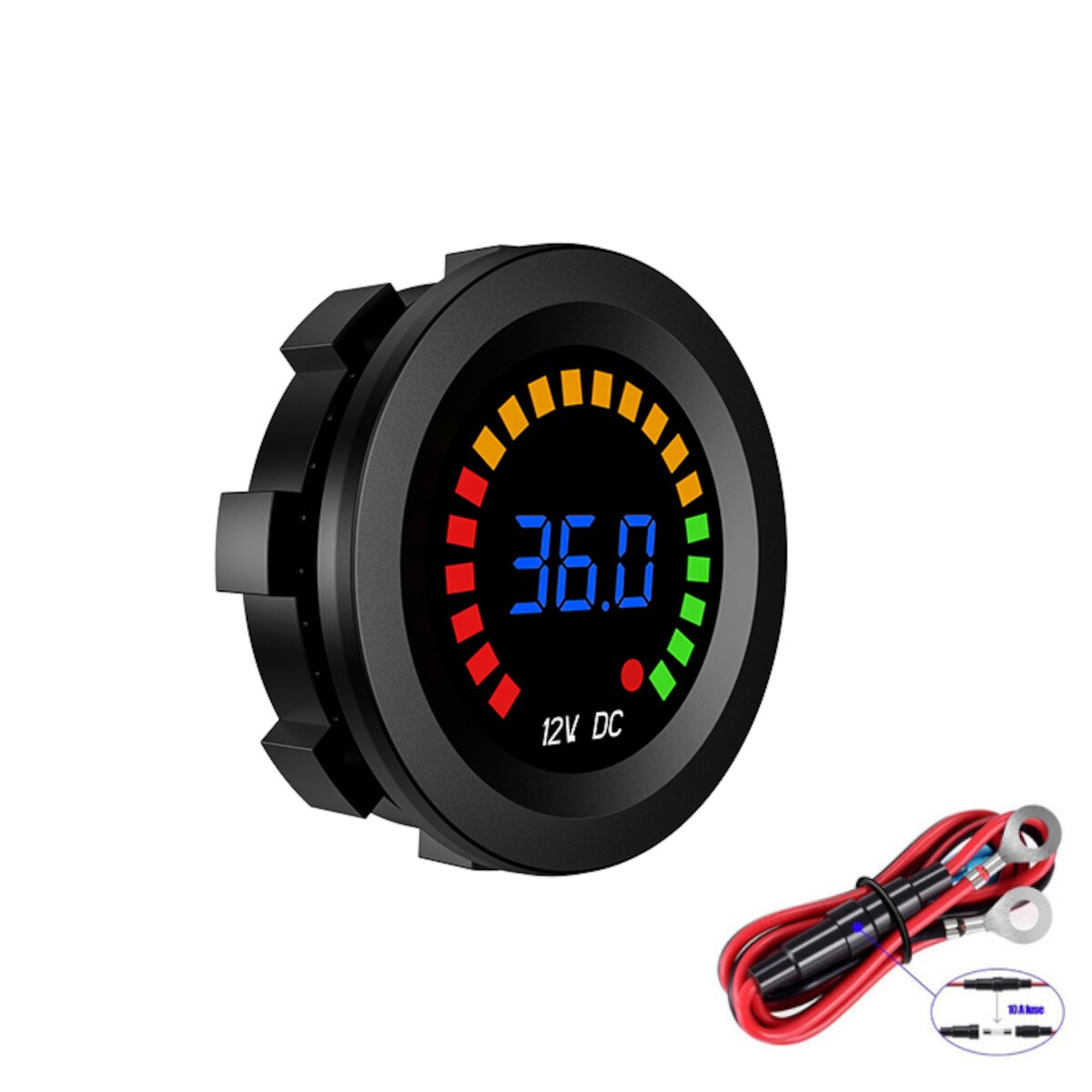 DC 12V Car Digital Voltmeter Panel Volt Meter Moni... – Vicedeal