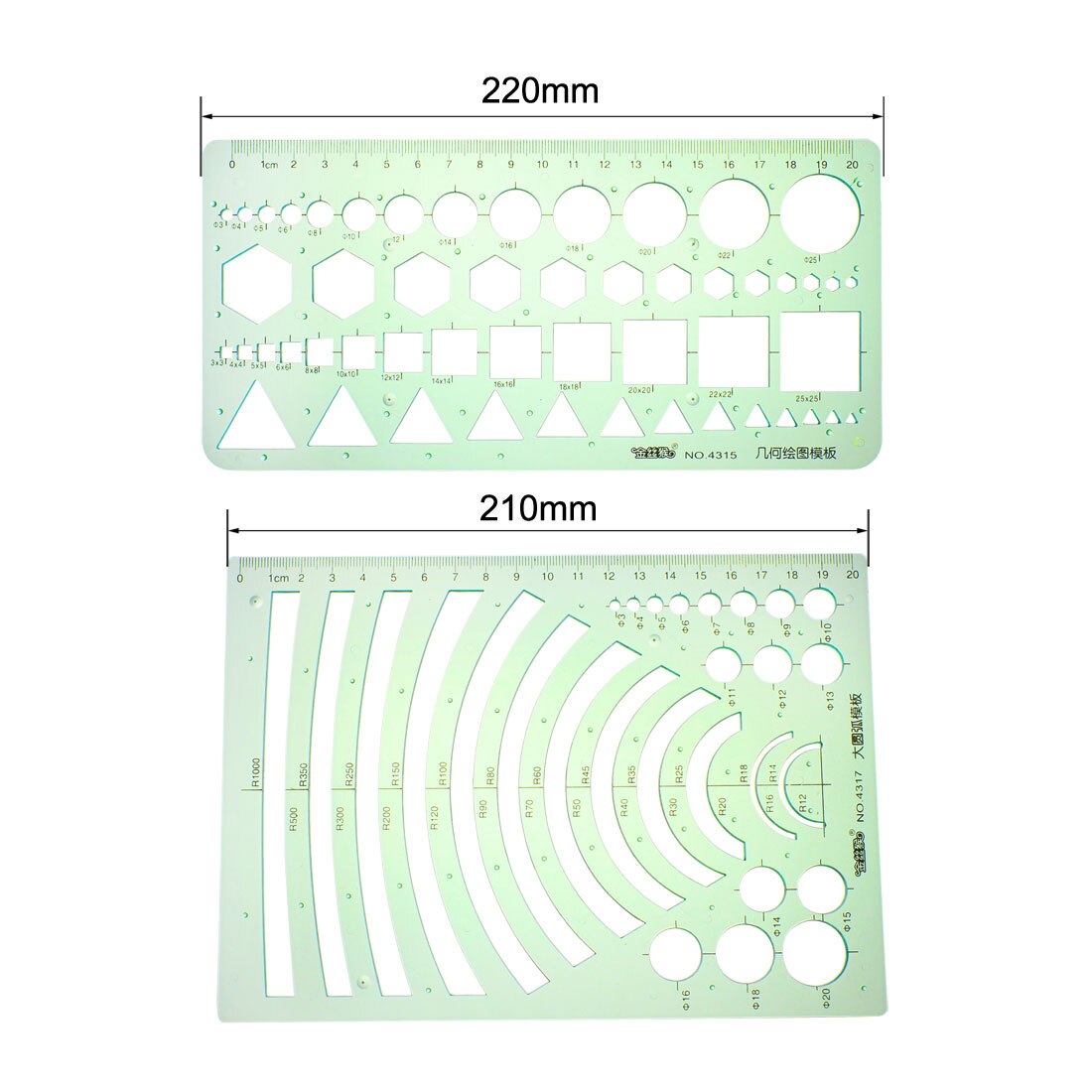 uxcell Geometric Drawing Template Measuring Ruler ... – Grandado
